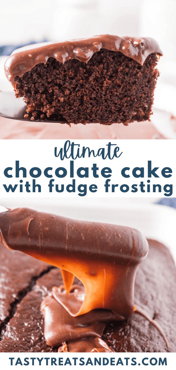 Easy Chocolate Fudge Cake Recipe | Tasty Treats and Eats