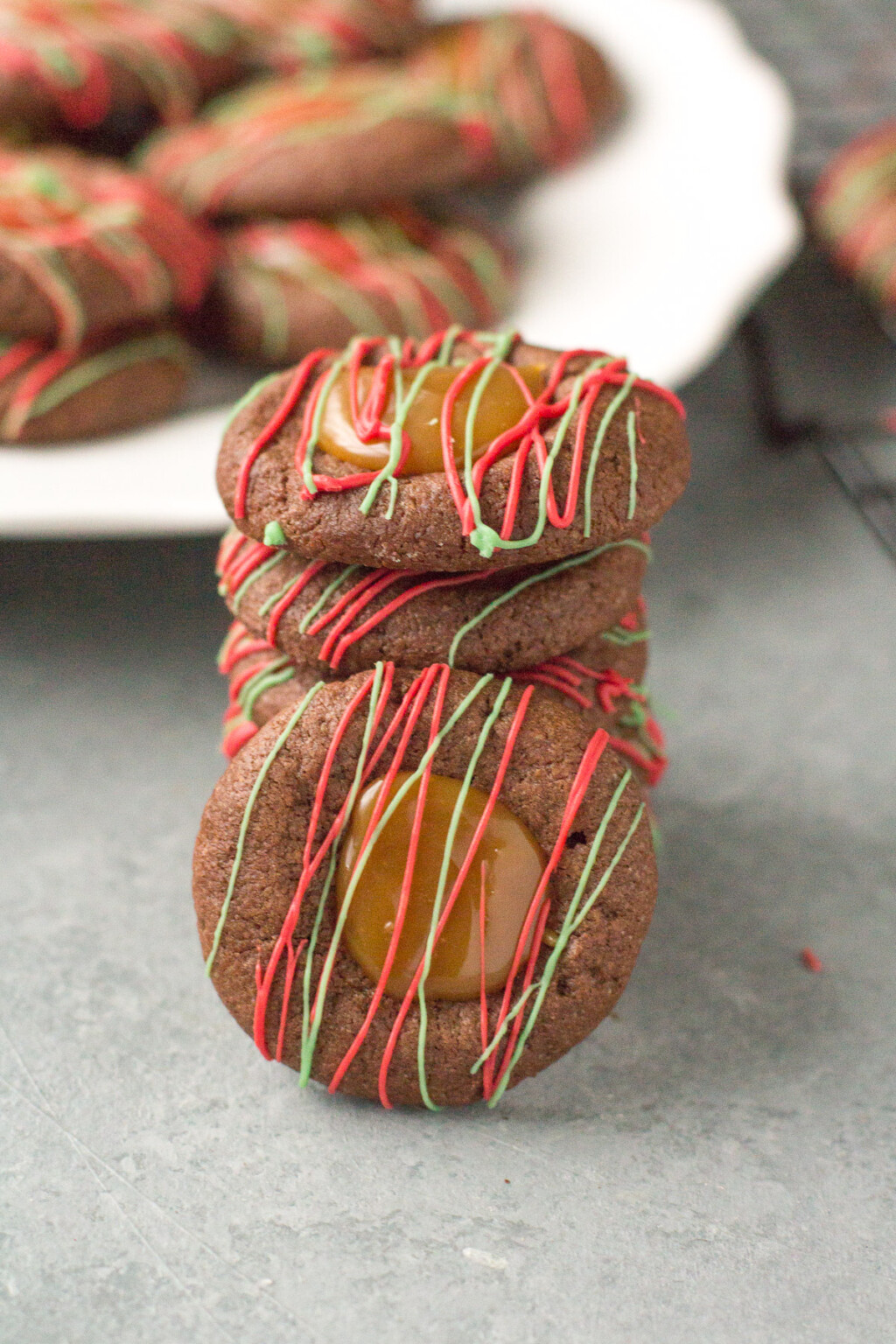 Easy Chocolate Caramel Cookies - Tasty Treats and Eats