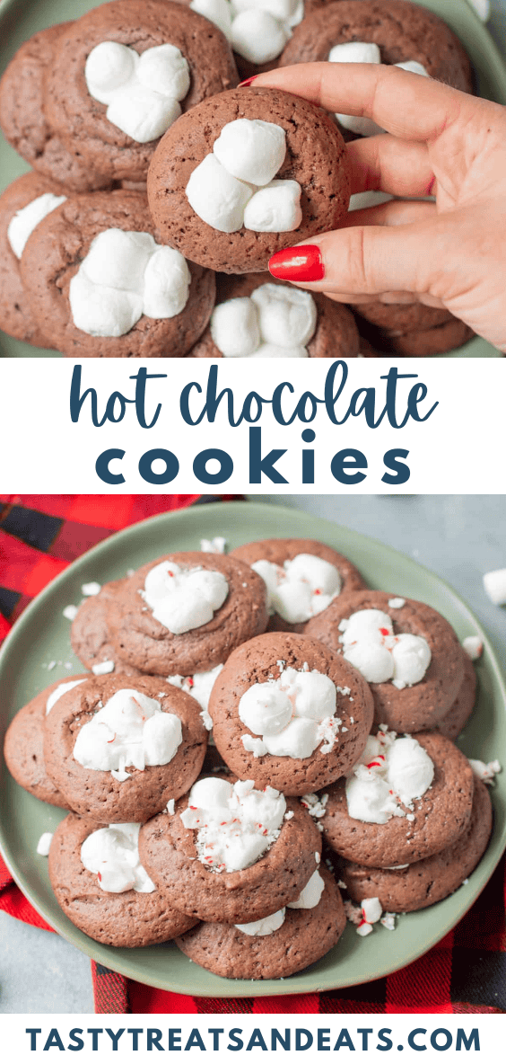 Chewy Hot Chocolate Cookies | Tasty Treats and Eats