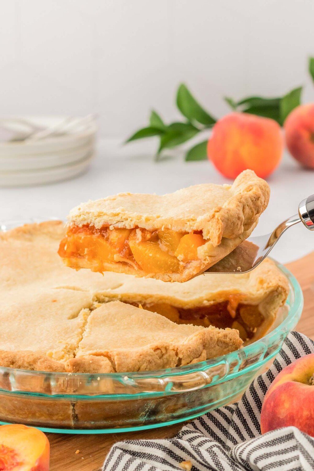 Perfect Peach Pie with Frozen Peaches or Fresh! - Tasty Treats and Eats