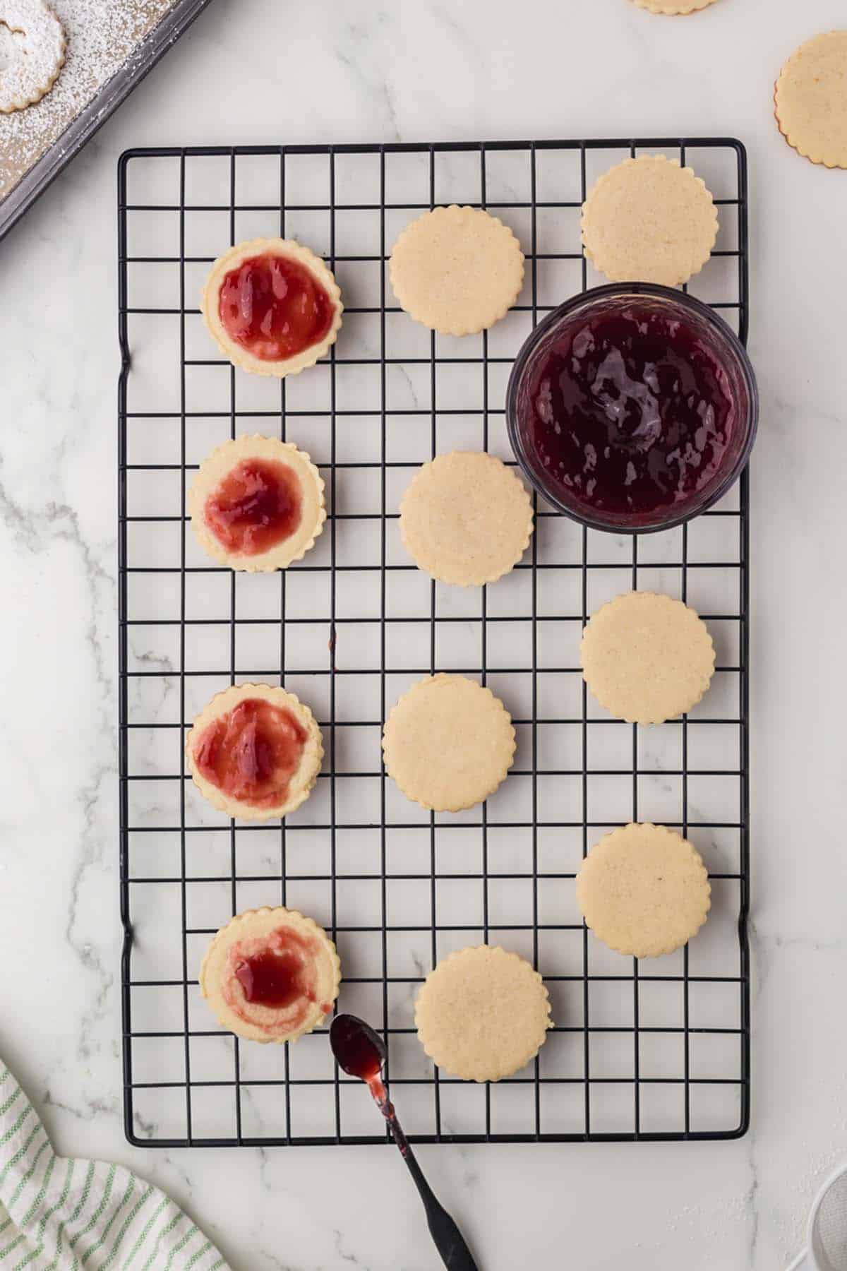 Linzer Tart Cookies - Tasty Treats and Eats