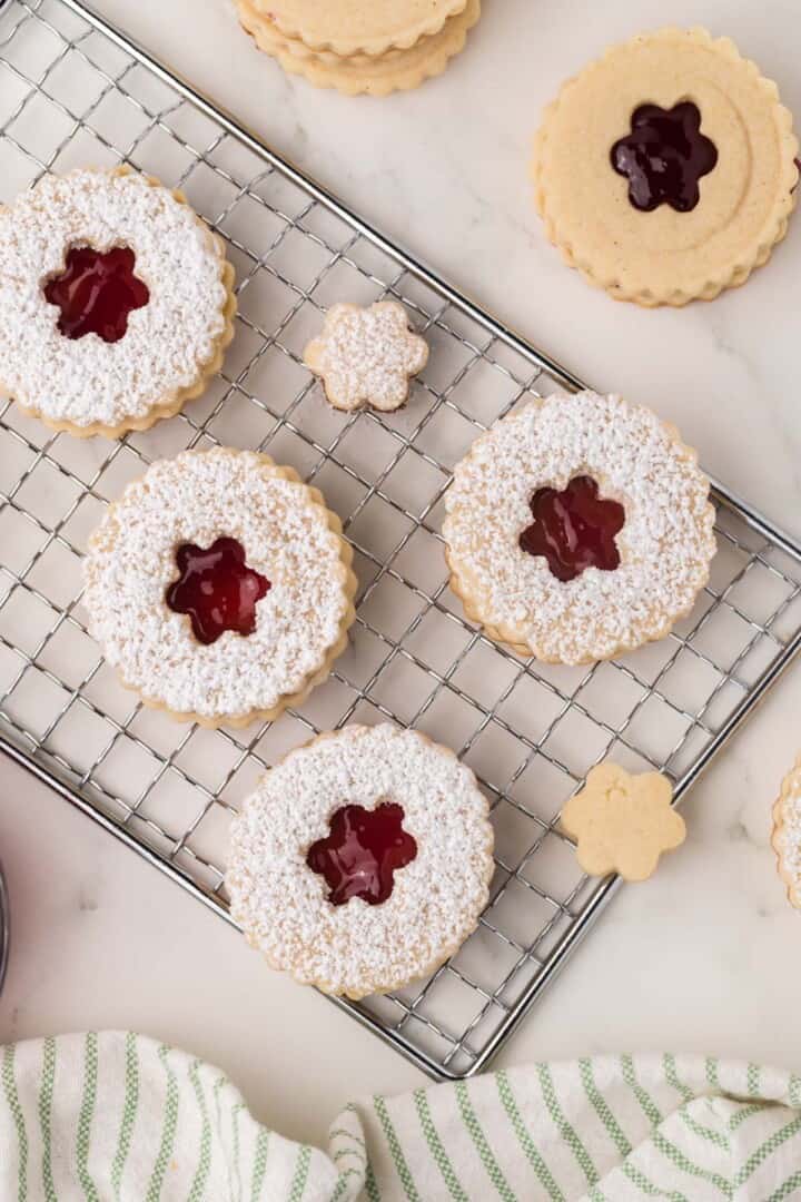 Linzer Tart Cookies - Tasty Treats and Eats