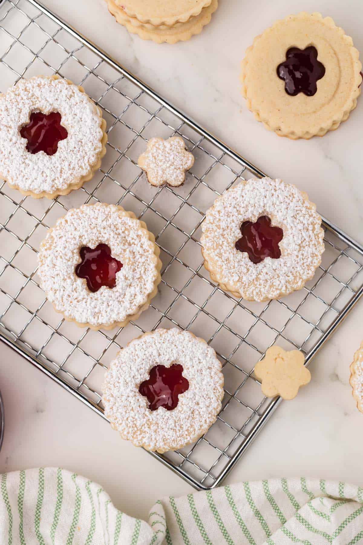 Linzer Tart Cookies - Tasty Treats and Eats